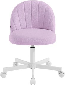 Kosmetická židle s kolečky TEDDY OBGB35027P101 fialová