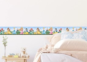 Dětská samolepící bordura na zeď Disney Princezny | 5 m x 9.7 cm | DWBD8082