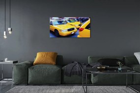 Obrazy na plátně Žlutá taxi City 100x50 cm