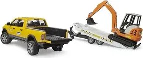 Bruder Terénní servisní auto RAM s minibagrem / 1:16 / od 4 let