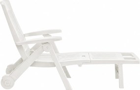 Zahradní lehátko ZIRCONE, 72×195×101 cm, bílá I.P.A.E-Progarden