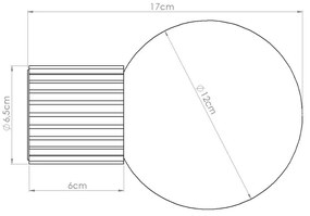 Taupe nástěnné svítidlo Orbital – Sollux