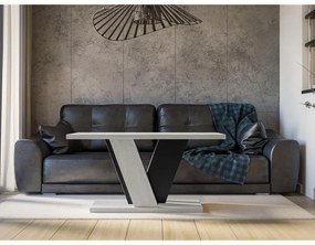 Konferenční stolek Tearyl, Barva: černý lesk / beton