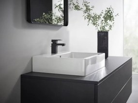 Hansgrohe Vernis Shape, umyvadlová baterie s výpustí, EcoSmart, černá matná, 71560670