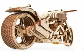 Ugears 3D dřevěné mechanické puzzle VM-02 Motorka (chopper) / od 14 le