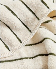 Zelený/béžový froté bavlněný ručník 30x50 cm Dorane – Kave Home