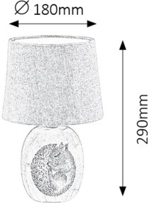 Rabalux 4605 - Dětská stolní lampa DORKA 1xE14/40W/230V modrá