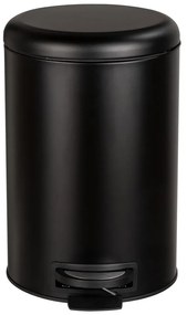 Černý odpadkový koš Wenko Leman Easy Close, 20 l