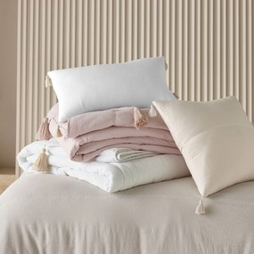 Divazo Přehoz na postel s třásněmi Noemi Barva: Krémová, Velikost: 240 x 260 cm