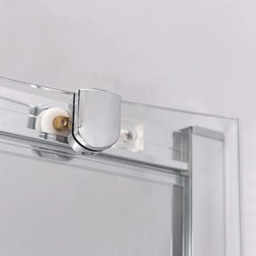 BPS-koupelny Asymetrický sprchový kout MAJA CH L 115x85 cm levý, chrom/transparent v setu s hlubokou sprchovou vaničkou