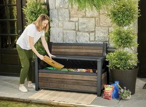 Keter zahradní lavička Deco 227 l, hnědá