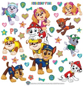 Samolepící dekorace Paw Patrol Friendship Fun, 30 x 30 cm