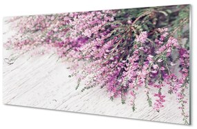 Obraz na skle květiny desky 100x50 cm