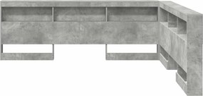 Úložné čelo postele Betonově šedá Kompozitní dřevo 3335512