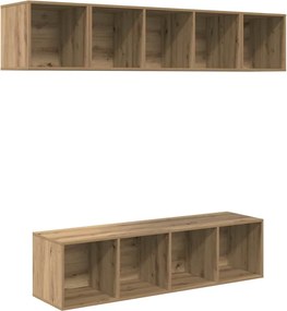 Sestava TV skříněk 4 ks Artisanový dub Kompozitní dřevo 3393422