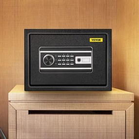 Trezor, 22,7 l Trezor na peníze se zámkem na otisky prstů a digitálním zámkem