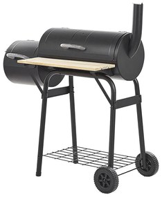 2v1 BBQ gril a smoker na drěvěné uhlí