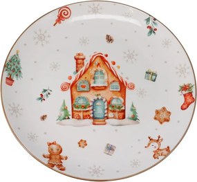Porcelánový mělký talíř PERNÍČEK assort