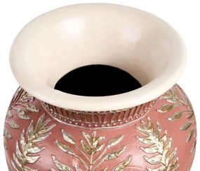 Pálená hlína Dekorativní váza 60 Hnědá Zlatá SEPUTIH Beliani