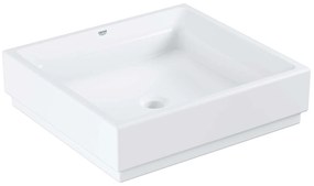 Grohe Cube Ceramic - Umyvadlo bez přepadu, 50x47 cm, PureGuard, alpská bílá 3948100H