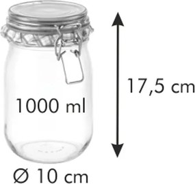TESCOMA Zavařovací sklenice s klipem DELLA CASA 1000 ml