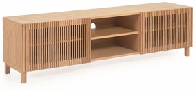 TV stolek v dekoru dubu v přírodní barvě 180x50 cm Beyla – Kave Home