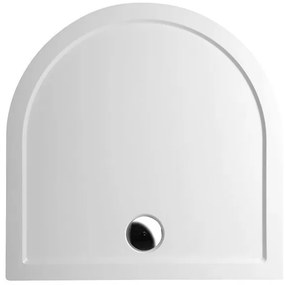 Polysan ISA 90 sprchová vanička z litého mramoru, půlkruh 90x90cm, bílá 50511