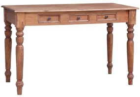 Psací stůl se zásuvkami 117 x 57 x 75 cm masivní mahagon 283909