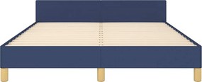 Rám postele bez matrace modrý 140 x 190 cm textil 3125055