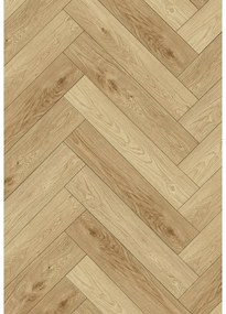 Mexen Anniston vinylové panely rybí kost 570 x 95 mm LVT Dryback 2,5 mm, podložka PVC, 4 V-drážka, Dub