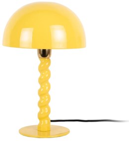 Žlutá stolní lampa s kovovým stínidlem (výška 39 cm) Prisa – Leitmotiv