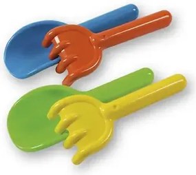 Androni Lopatka a hrabičky na písek mix barev / 18 cm / od 12 měsíců