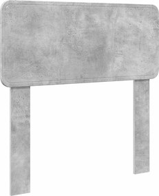 Rám postele s čelo Betonově šedá 90 x 200 cm Kompozitní dřevo 3412421
