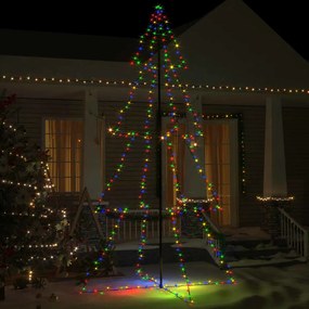 vidaXL Vánoční stromek kužel 360 LED diod dovnitř i ven 143 x 250 cm [328591] Barva: Vícebarevný
