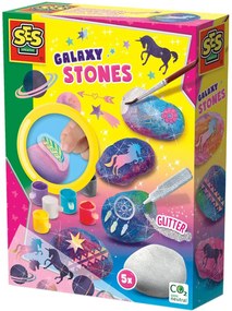 SES CREATIVE Galaxy malování kamínků kreativní set v krabici 14766
