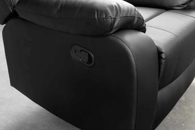 Designové křeslo Movie černá ekokůže