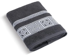 Bellatex Froté ručník a osuška Řecká kolekce tmavá šedá velikost Ručník - 50x100 cm