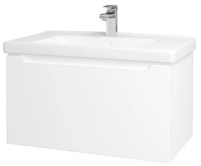 Dřevojas Koupelnová skříň COLOR SZZ 80 Varianta: M01 Bílá mat / M01 Bílá mat