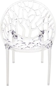 Stohovatelná židle CRYSTAL – transparentní