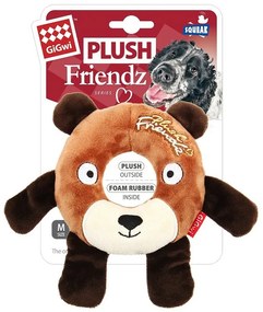 GiGwi art. 6239 Plush Friendz medvěd s gum. kroužkem