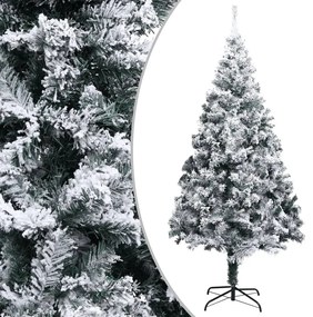 vidaXL Umělý vánoční stromeček zasněžený zelený 300 cm PVC