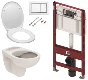 Cenově zvýhodněný závěsný WC set TECE do lehkých stěn / předstěnová montáž+ WC S-Line S-line Pro KMPLSIKOTS
