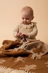 Merino vlněná dětská deka Gingerbread 100 x 75 cm Tweedmill