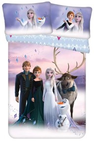 Jerry Fabrics Bavlněné povlečení 100x135 Frozen Ice Age 0745 Anna Elsa do postele povlak na polštář 40x60