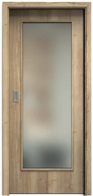SAPELI ELEGANT KOMFORT M40 - CPL LAMINÁT - POSUVNÉ DVEŘE VČ. ZÁRUBNĚ - Dub Halifax Průchozí šířka (cm): 90, Průchozí výška (cm): 210