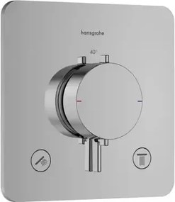 Hansgrohe - Termostatická baterie pod omítku, pro 2 spotřebiče, chrom
