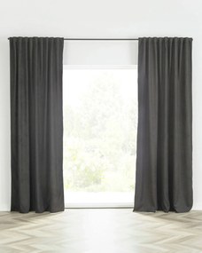 Hotový závěs BASIC s řasící páskou 140x260cm černý