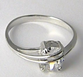 Klenoty Budín Mohutný zásnubní prsten s velkým zirkonem 585/2,57g vel.58 Z089 POŠTOVNÉ ZDARMA!