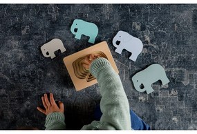 Dřevěné dětské puzzle Kindsgut Elephant