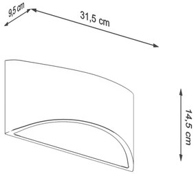 Sollux SL.1048 - Nástěnné svítidlo VIXEN 1xG9/40W/230V lesklá bílá